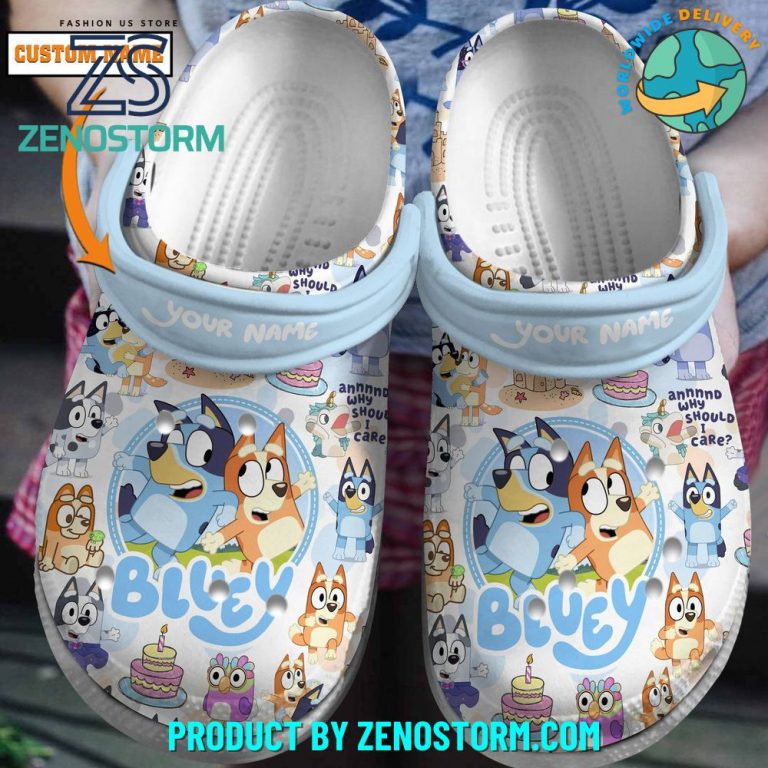 Bluey Cartoon Custom Name Crocs - Zenostorm