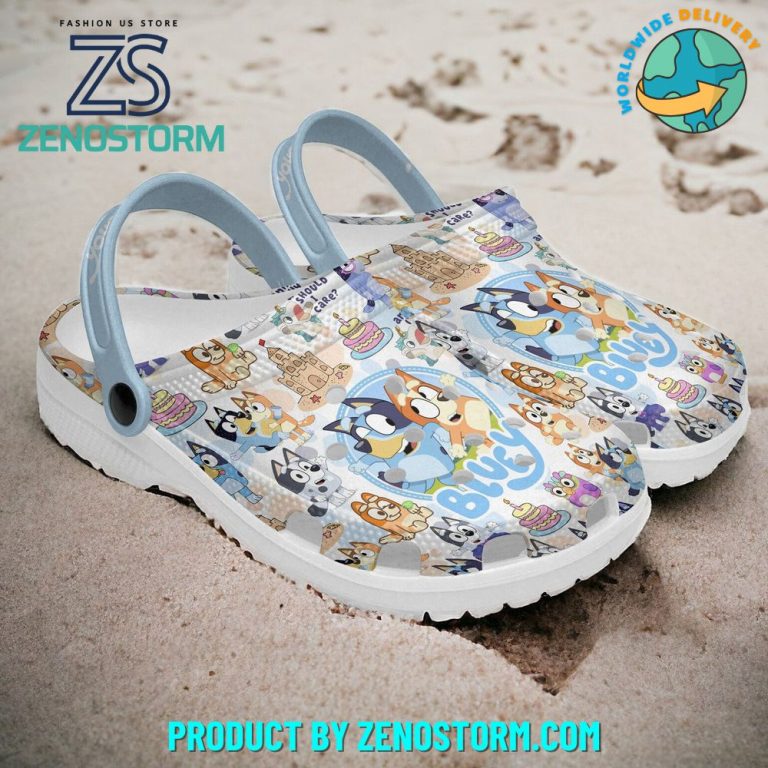 Bluey Cartoon Custom Name Crocs - Zenostorm