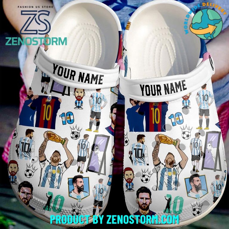 Lionel Messi FC Barcelona Soccer Sport Crocs Shoes - Zenostorm