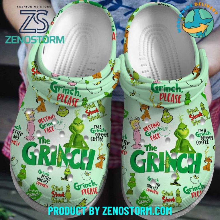 The Grinch Cartoon Crocs Shoes - Zenostorm