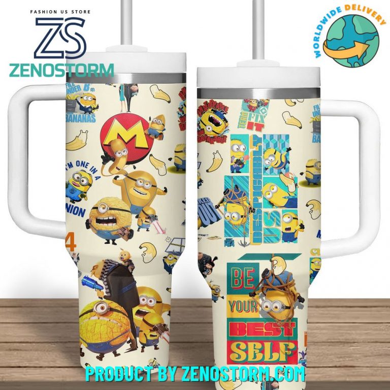 Minions Despicable Me 4 Be Your Best Self Stanley Tumbler - Zenostorm