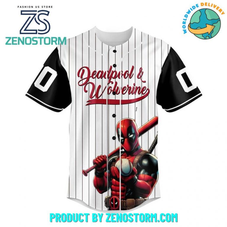 Deadpool And Wolverine Custom Name Baseball Jersey - Zenostorm