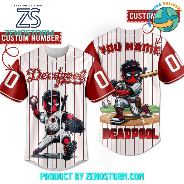 Deadpool Limited Edition Customized Baseball Jersey - Zenostorm