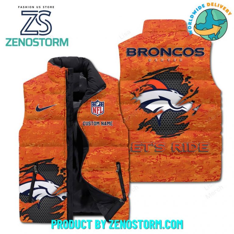 NFL Denver Broncos 2024 Sleeveless Puffer Down Vest - Zenostorm