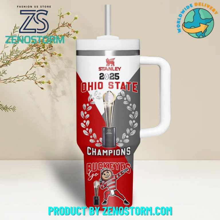Ohio State Buckeyes Champions 2025 Stanley Tumbler - Zenostorm