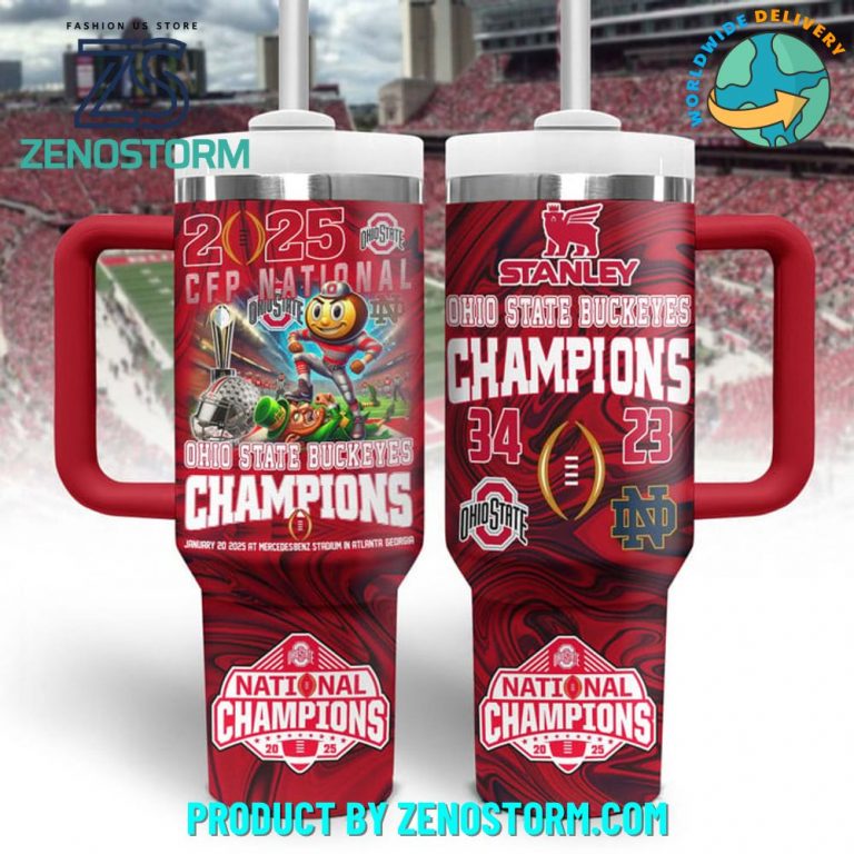 Ohio State Football 2025 National Champions Stanley Tumbler - Zenostorm