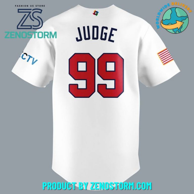 New York Yankees Aaron Judge 2026 World Baseball Jersey - Zenostorm
